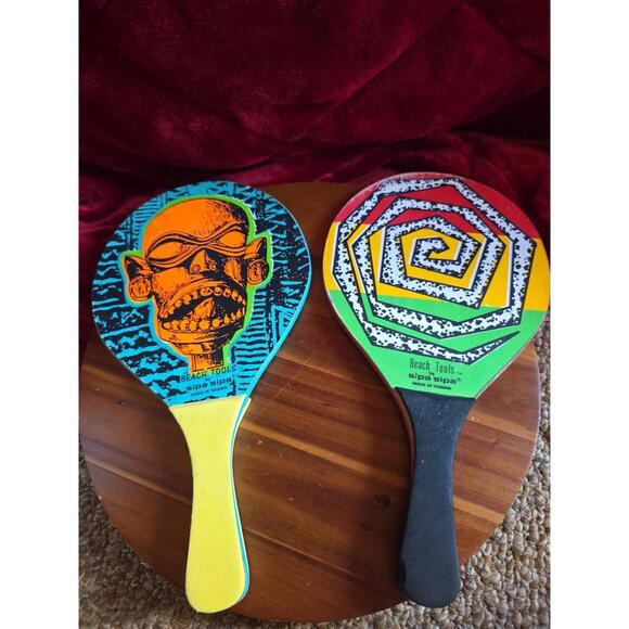 Games | Vintage Beach Tools 2 Sipa Sipa Colorful Splashball Beach ...